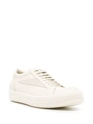 Rick Owens Lido Vintage Leather Sneakers - Neutrals
