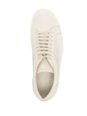 Rick Owens Lido Vintage Leather Sneakers - Neutrals