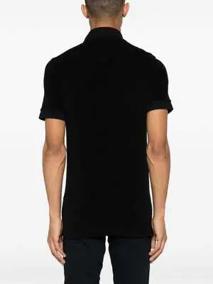 TOM FORD Towelling Cotton-blend Polo Shirt - Black