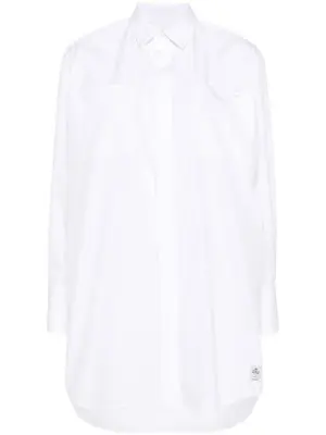 Sacai Logo-raised Poplin Shirt