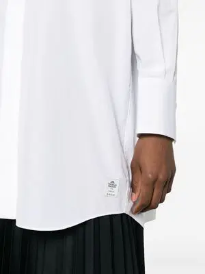 Sacai Logo-raised Poplin Shirt