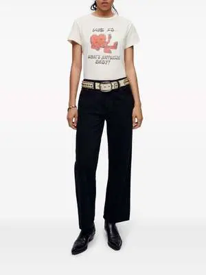 RE/DONE Classic What's Happening-print T-shirt