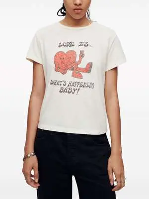 RE/DONE Classic What's Happening-print T-shirt