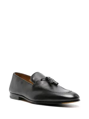 DOUCAL'S Tassel-detail Leather Loafers - Black