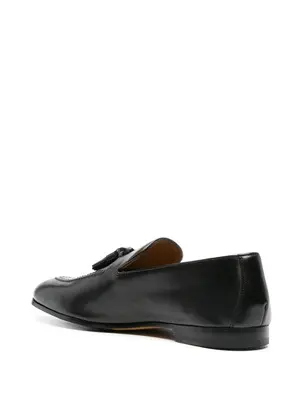 DOUCAL'S Tassel-detail Leather Loafers - Black