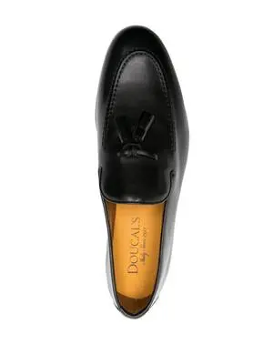 DOUCAL'S Tassel-detail Leather Loafers - Black