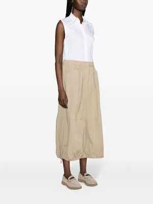 Brunello Cucinelli Sleeveless Button-up Shirt - White