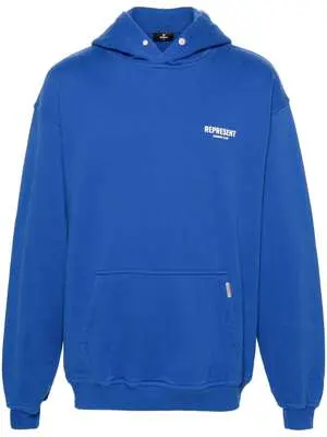 REPRESENT Owners Club Cotton Hoodie - Blue