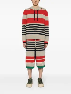 CRAIG GREEN Striped Knitted Hoodie
