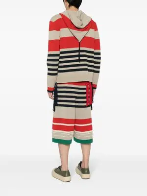 CRAIG GREEN Striped Knitted Hoodie