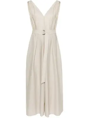 Brunello Cucinelli Belted Maxi Dress