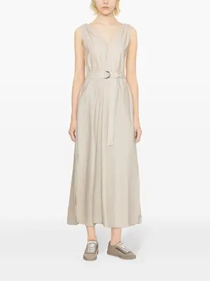 Brunello Cucinelli Belted Maxi Dress