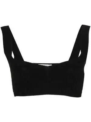ALESSANDRO VIGILANTE Ribbed Cropped Top