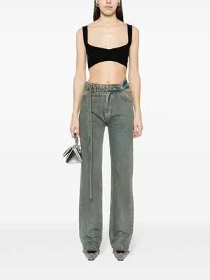 ALESSANDRO VIGILANTE Ribbed Cropped Top