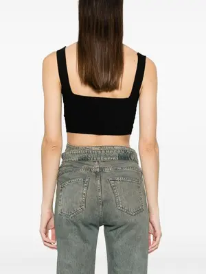 ALESSANDRO VIGILANTE Ribbed Cropped Top