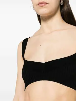ALESSANDRO VIGILANTE Ribbed Cropped Top