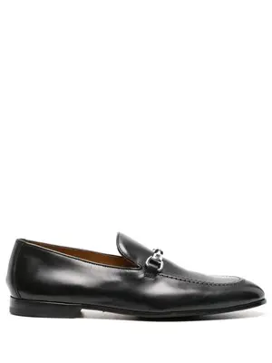 DOUCAL'S Horsebit Detail Patent Leather Loafers