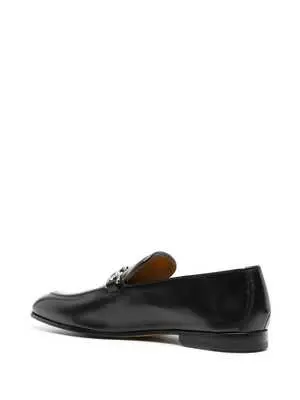 DOUCAL'S Horsebit Detail Patent Leather Loafers