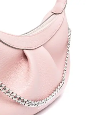 STUART WEITZMAN Stellar Crescent Leather Shoulder Bag