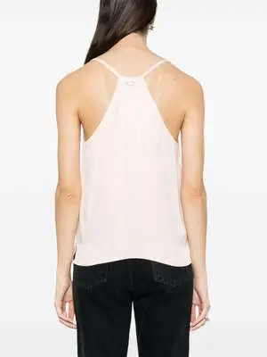 TWINSET Sleeveless Satin Top - Pink