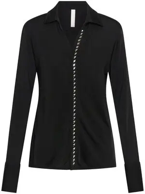 DION LEE Studded-placket Shirt
