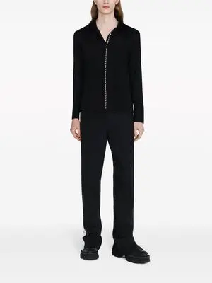 DION LEE Studded-placket Shirt