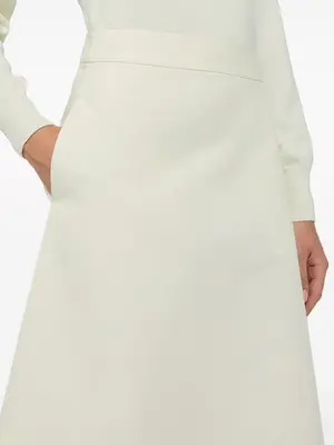 JIL SANDER Asymmetric Midi Skirt - White