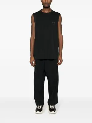 Y3 Logo-printed Paneled Track Pants
