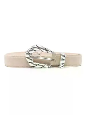 IRO PARIS Embella Suede Belt - Neutrals