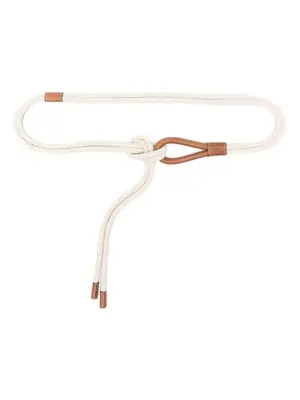 Ralph Lauren Leather-trim Rope Belt