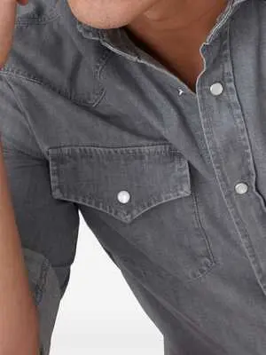 Brunello Cucinelli Western Denim Shirt