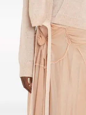 Victoria Beckham Wrap-front Cashmere Cardigan