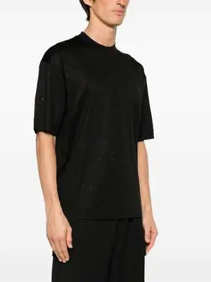Emporio Armani Rhinestone-embellished Jersey T-shirt