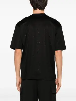 Emporio Armani Rhinestone-embellished Jersey T-shirt