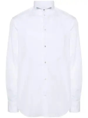Emporio Armani Bib-panel Cotton Shirt