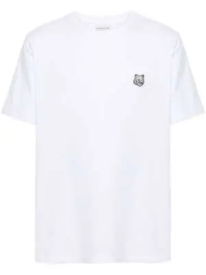 Maison Kitsuné Fox-motif Cotton T-shirt - White