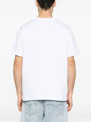Maison Kitsuné Fox-motif Cotton T-shirt - White