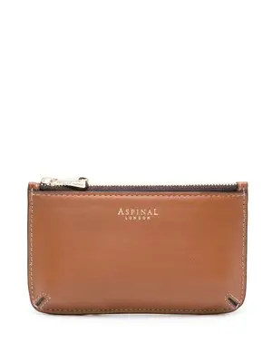 ASPINAL OF LONDON Logo-print Leather Wallet - Brown