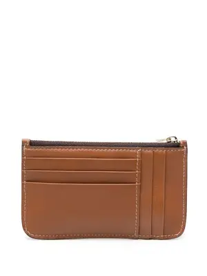 ASPINAL OF LONDON Logo-print Leather Wallet - Brown