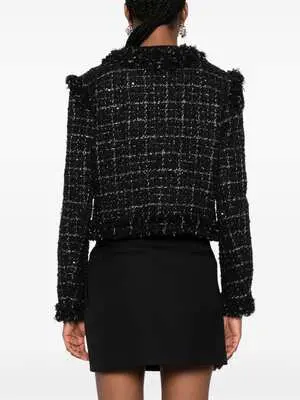 Karl Lagerfeld Logo-plaque Tweed Jacket