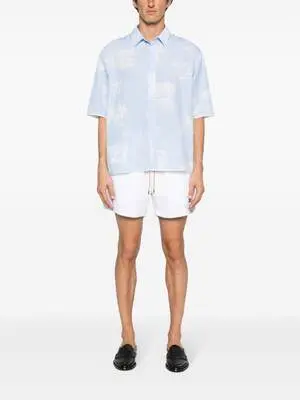 Rhude Logo-embroidered Towelling Shorts