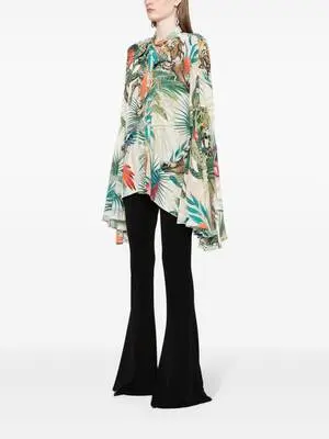 Roberto Cavalli Jungle Print Blouse