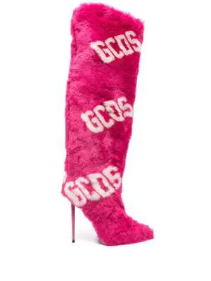 Gcds Logo Knee-high Boots