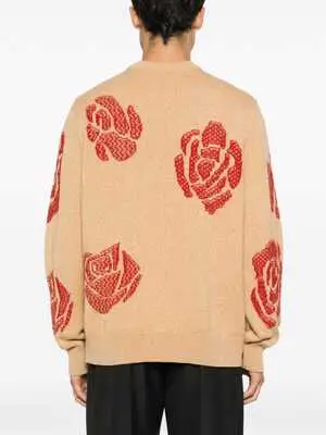 BARRIE Rose-motif Cashmere Jumper