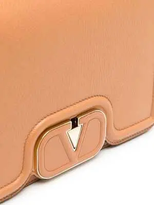 Valentino Garavani Vlogo Leather Shoulder Bag
