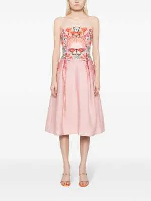 MARY KATRANTZOU Meadow Embroidered Midi Dress