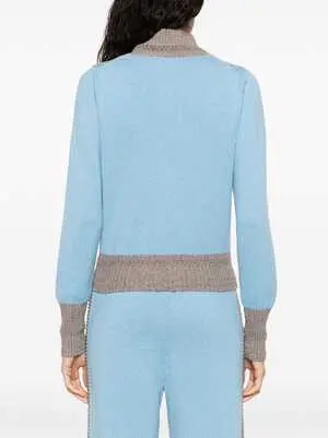 BARRIE Two-tone Cashmere Cardigan