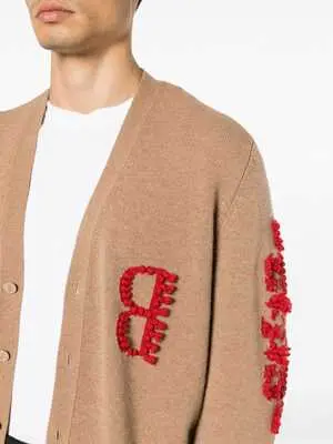 BARRIE 3d-knit Cashmere Cardigan - Brown