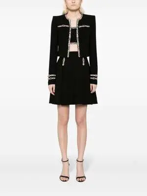Zuhair Murad Crystal-embellished Cady Cropped Jacket