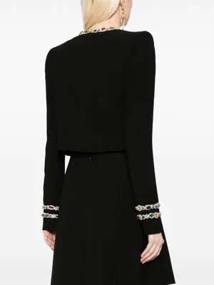 Zuhair Murad Crystal-embellished Cady Cropped Jacket